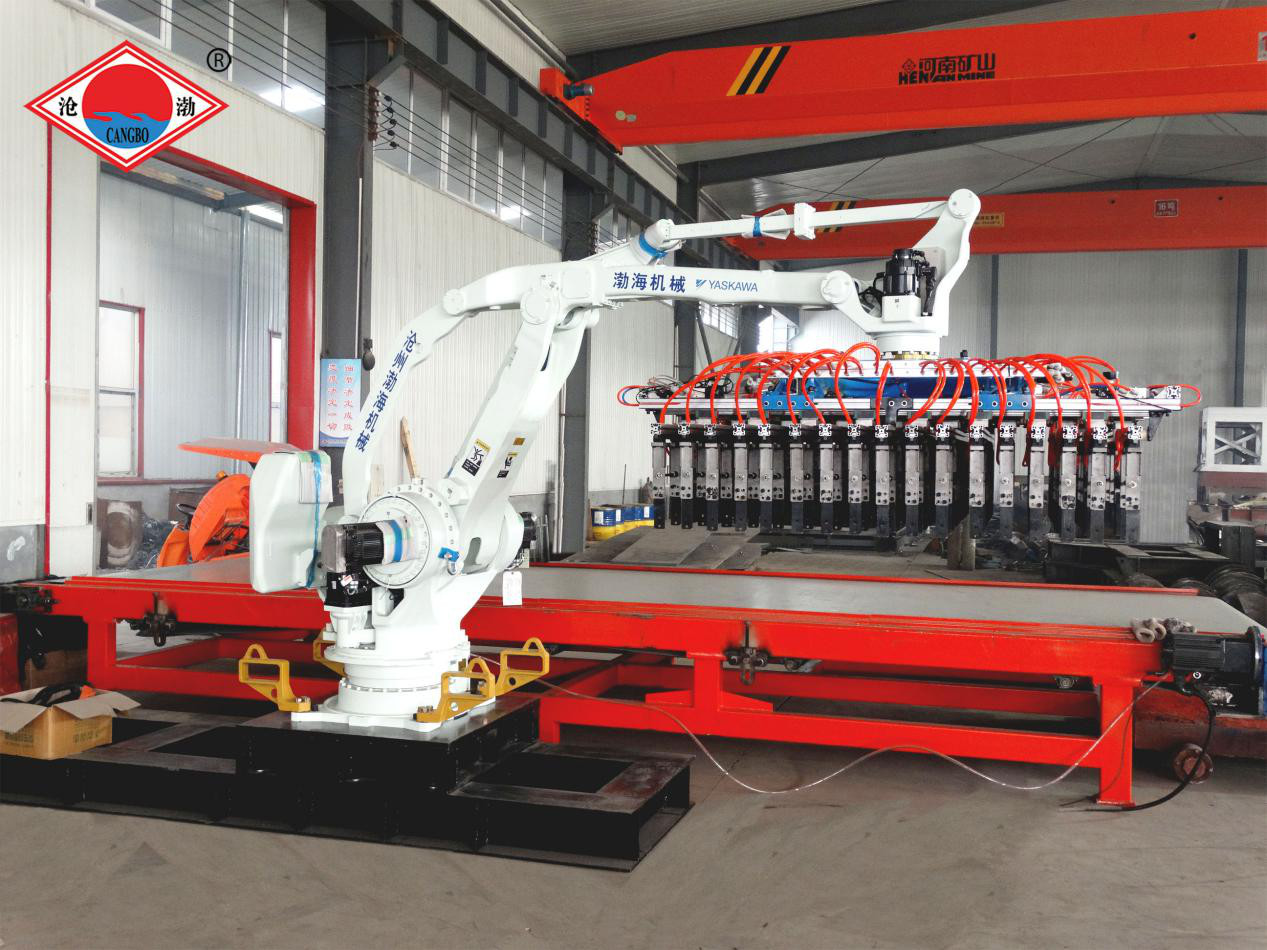 144pcs/H Yellow Brick Stacking Robot Machine